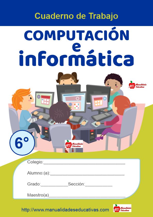Cuaderno de trabajo computación e informático Inicial y primaria