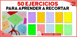 50 Fichas de Ejercicios de motricidad fina para recortar