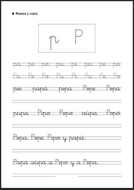 CUADERNO DE CALIGRAFÍA 1° PRIMARIA
