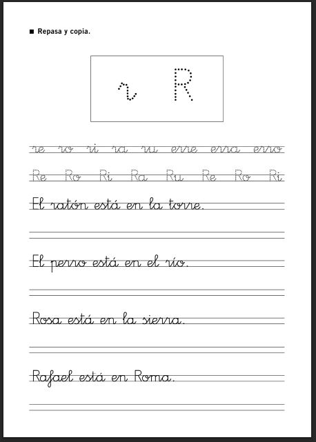 CUADERNO DE CALIGRAFÍA 1° PRIMARIA