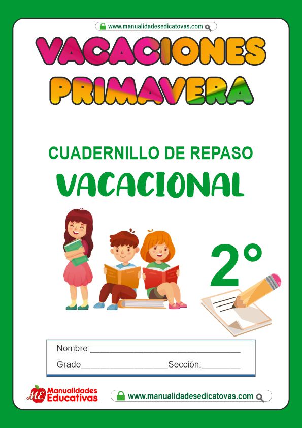 Cuadernillo de repaso vacacional primavera 2° básico