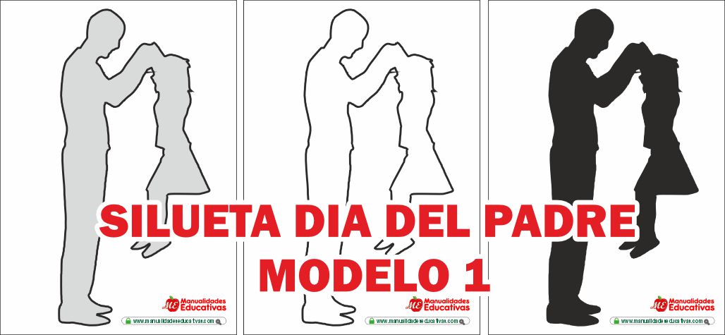 SILUETA DIA DEL PADRE MODELO 1