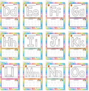 Tarjeta Abecedario con plastilina para niños