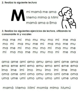 Cuadernillo de ejercicios para aprender a leer