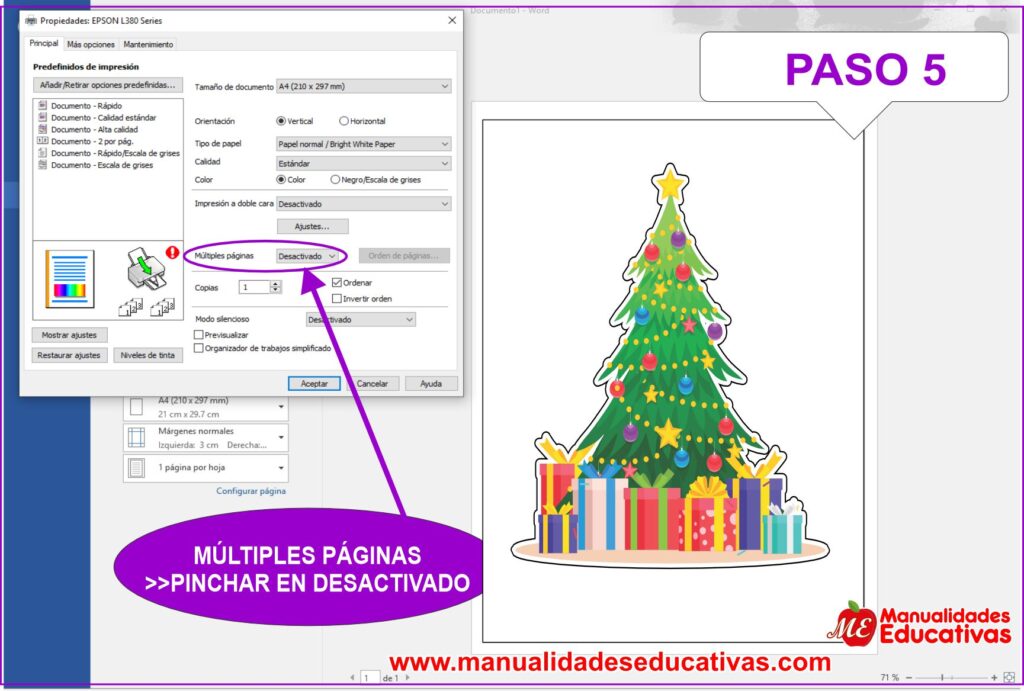 Paso a paso como imprimir una imagen grande en varias hojas en word