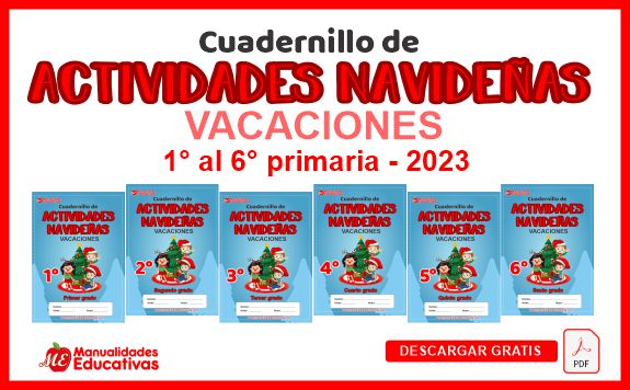 Cuadernillo de actividades navideñas 1° al 6° Primaria 2023
