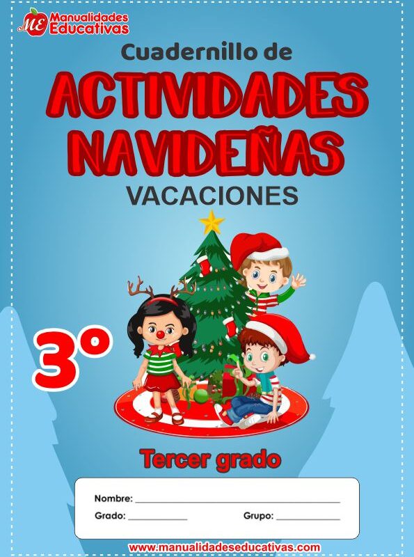 Cuadernillo de actividades navideñas Tercer grado