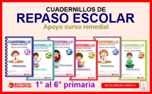 Cuadernillos de repaso para este verano 1º a 6º primaria
