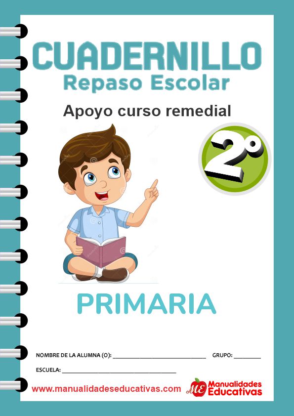 Cuaderno de apoyo repaso escolar 2° primaria