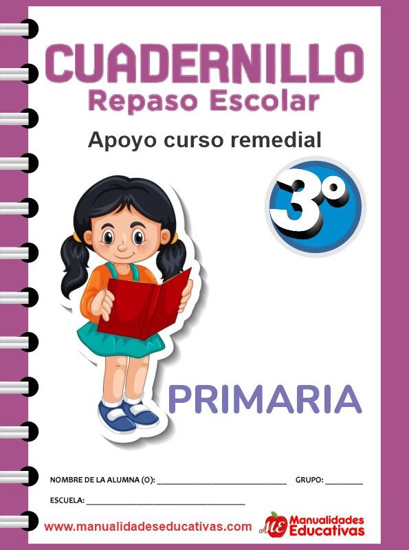 Cuaderno de apoyo repaso escolar 3° primaria