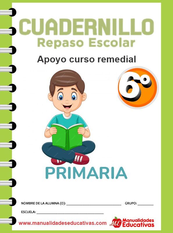Cuaderno de apoyo repaso escolar 6° primaria