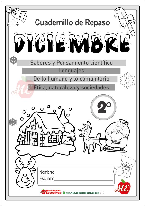 Cuadernillos de repaso diciembre 2° Primaria