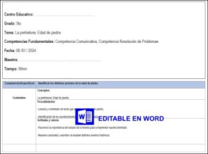 Formatos y esquema planificación diaria de clase