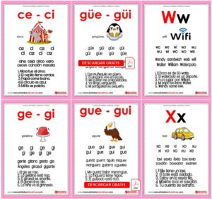 Lectura de sílabas, palabras y frases