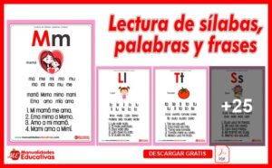 Lectura de sílabas, palabras y frases