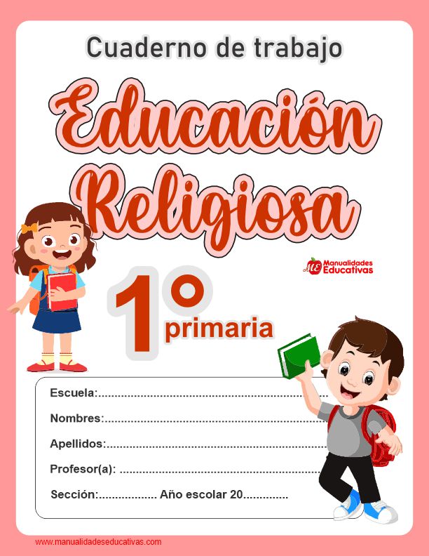 CUADERNILLO DE RELIGIÓN PRIMERO PRIMARIA