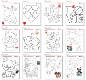 MOLDES PARA HACER MANUALIDADES MES DE FEBRERO