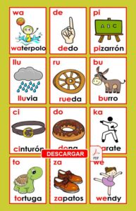 MATERIAL EDUCATIVO Tarjetas lotería de sílabas