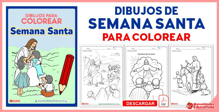 Dibujos de semana santa para colorear