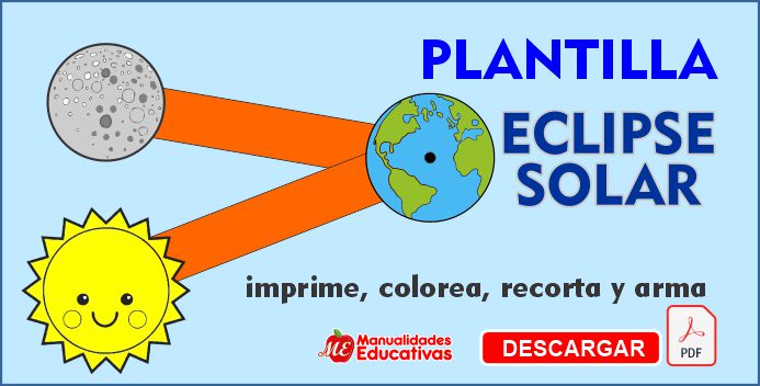 Plantilla de eclipse solar