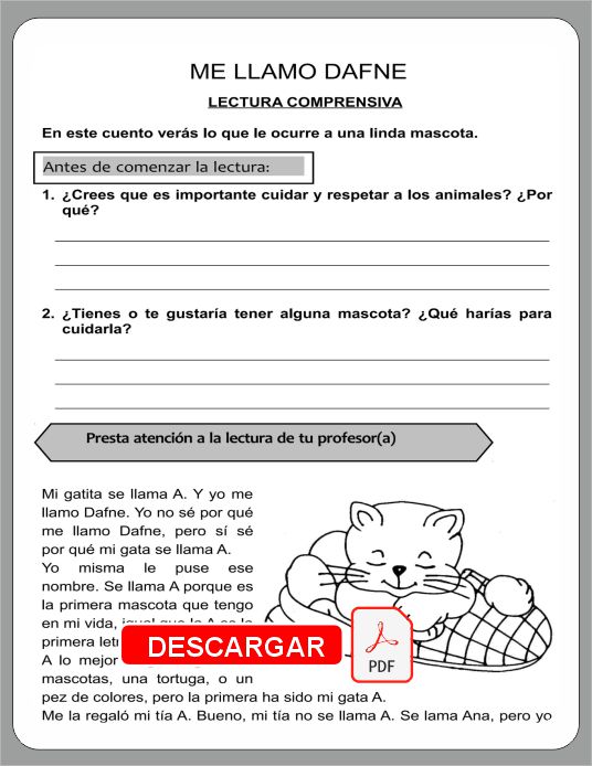 20 TEXTOS DE COMPRENSIÓN LECTORA 3° PRIMARIA