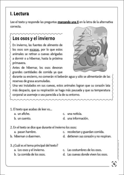 Cuaderno de trabajo comprensión lectora 5° primaria