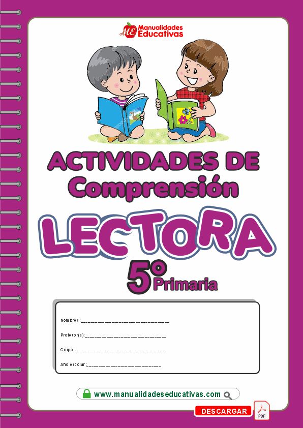 Cuaderno de trabajo comprensión lectora 5° primaria