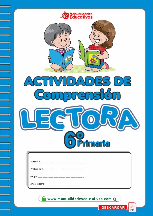Cuaderno de trabajo comprensión lectora 6° primaria
