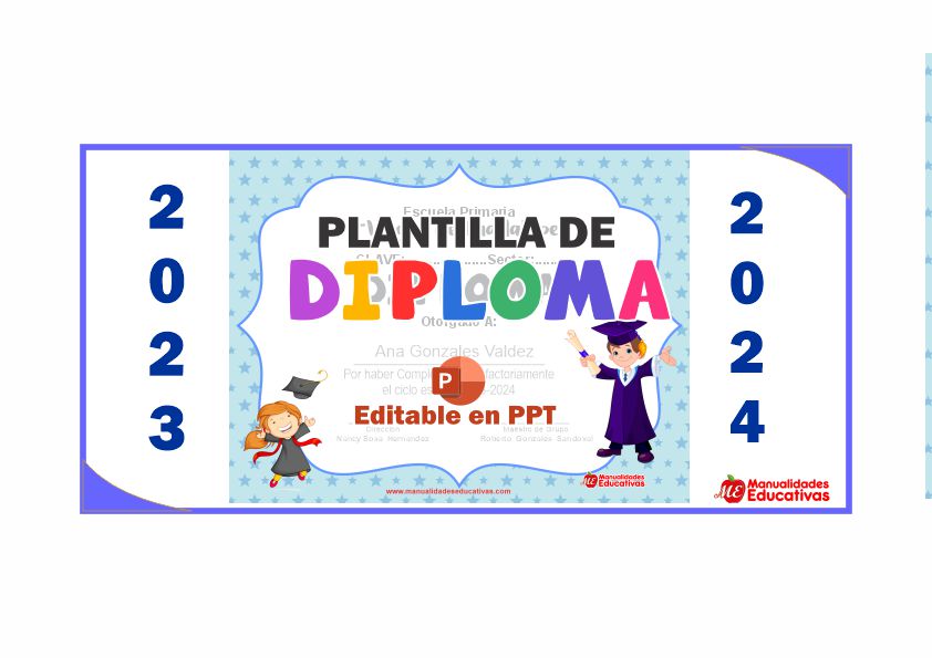 PLANTILLAS DE DIPLOMAS 2023-2024