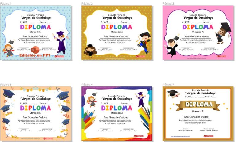 18 Plantillas de Diplomas