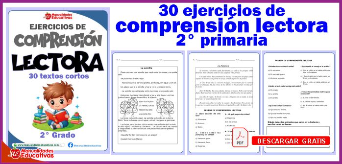30 ejercicios de comprensión lectora 2° primaria
