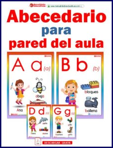LAMINAS DE ABECEDARIO PARA PARED