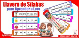 Llavero de Silabas para Enseñar a Leer