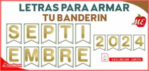 LETRAS PARA ARMAR BANDERIN