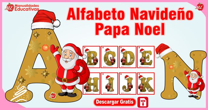 Alfabeto Navideño Papa Noel