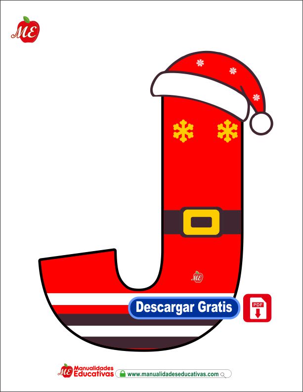 Alfabeto de letras Papá Noel