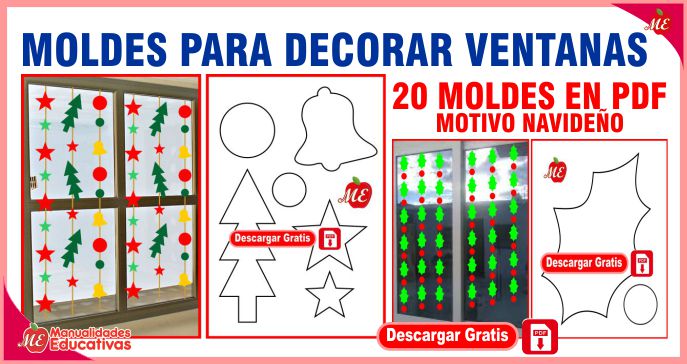 MOLDES PARA DECORAR VENTANAS