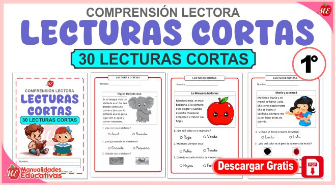 30 LECTURAS CORTAS PRIMER GRADO BÁSICO