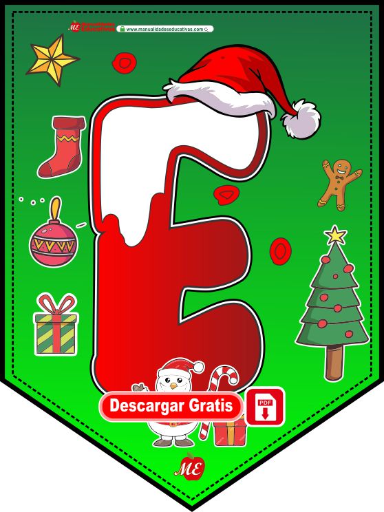 BANDERINES FELIZ NAVIDAD MODELO 1