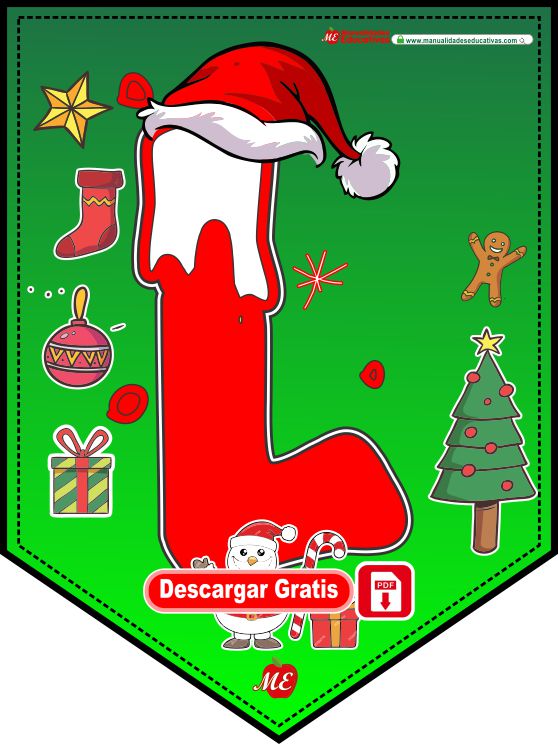 BANDERINES FELIZ NAVIDAD MODELO 1