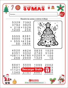CUADERNILLO DE MATEMÁTICA NAVIDEÑO 1° PRIMARIA