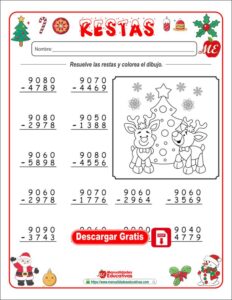 CUADERNILLO DE MATEMÁTICA NAVIDEÑO 1° PRIMARIA