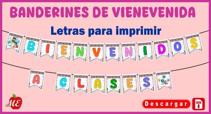 Banderín de bienvenidos modelo 1