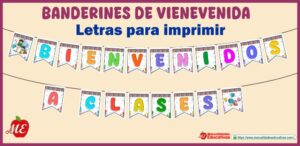 Banderín de bienvenidos modelo 1