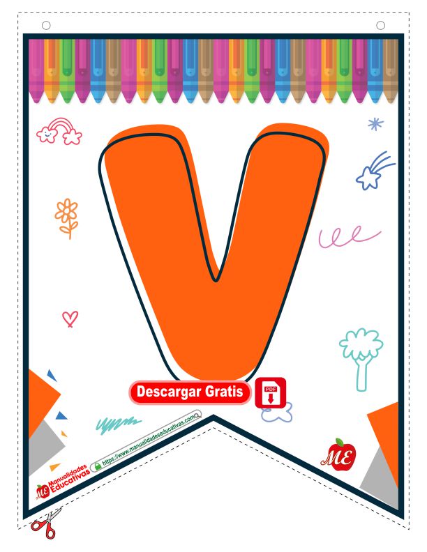 Banderín de bienvenidos modelo 1