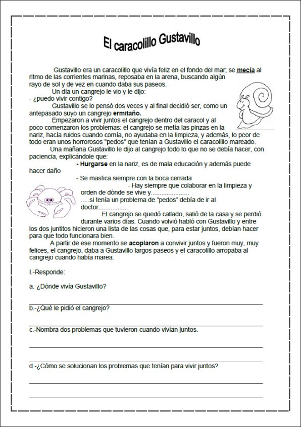 COMPRENSION LECTORA 2° SECUNDARIA