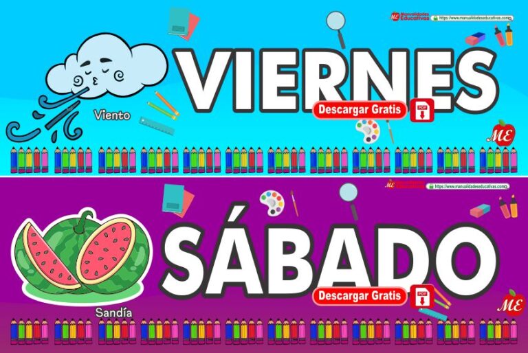 LAMINAS DIAS DE LA SEMANA