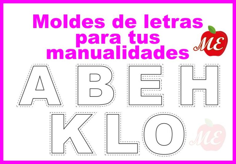 Moldes de letras para tus manualidades