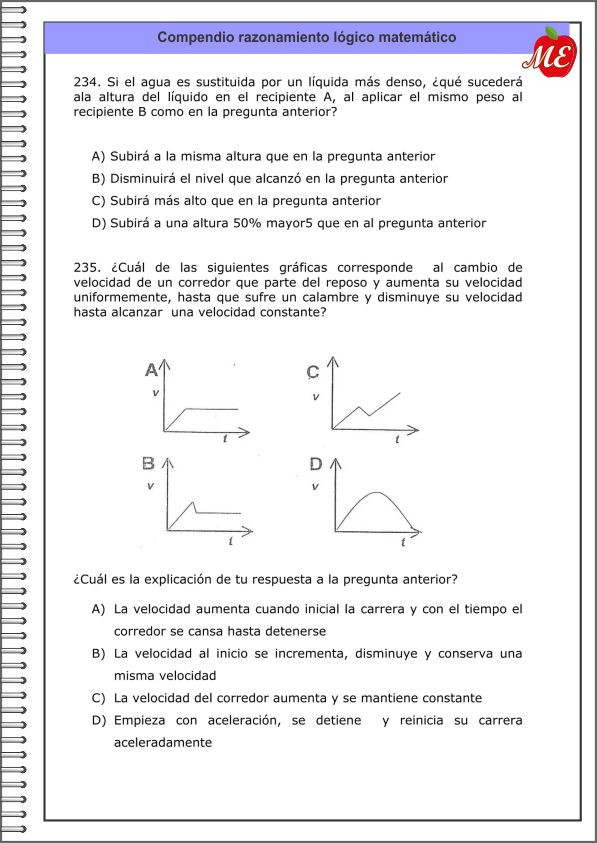 Compendio razonamiento lógico matemático secundaria