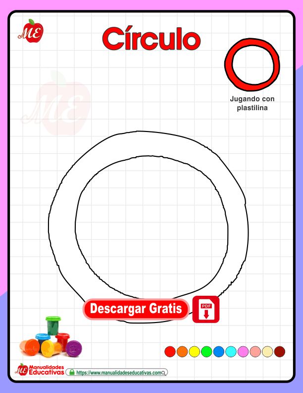 Figuras geométricas para trabajar con plastilina